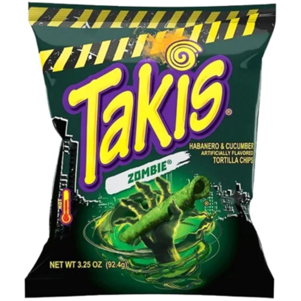 TAKIS ZOMBIE HEAT CHIPS 93 GR X 20 MEX – Erciyes Halal Food